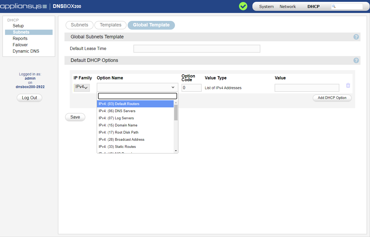 DNSBOX: Professional UI | ApplianSys